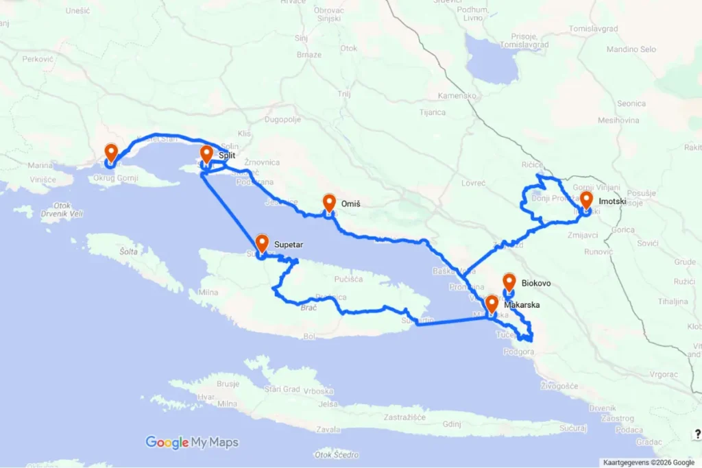 Roadtrip in Kroatië: de ideale reisroute vanuit Split & tips - Reisbeesten